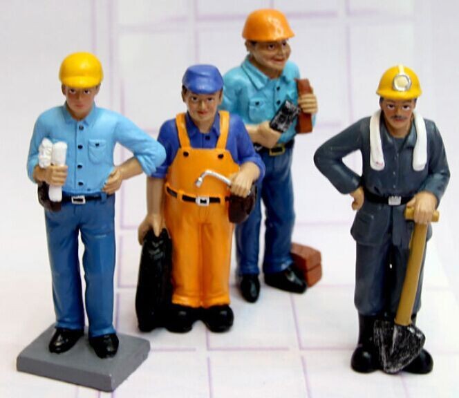 1:20 pit crew color figures--model figures, scale figures,model people ...