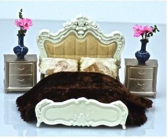 European style bed----scale model bed,model furnitures, architectural ...