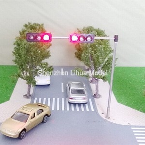 model Mini Traffic Lights,3 aspect signal metal lamppost, model three ...